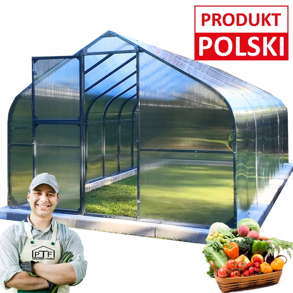 KERTI ÜVEGHÁZ Alagút 18M2 300X600 PTF LENGYELORSZÁG - www.ka
